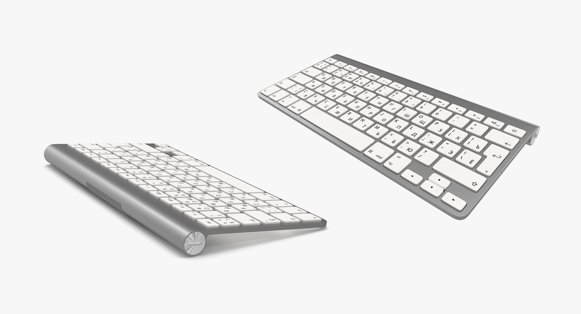 Apple Wireless Keyboards Keys Model - TurboSquid 1375436
