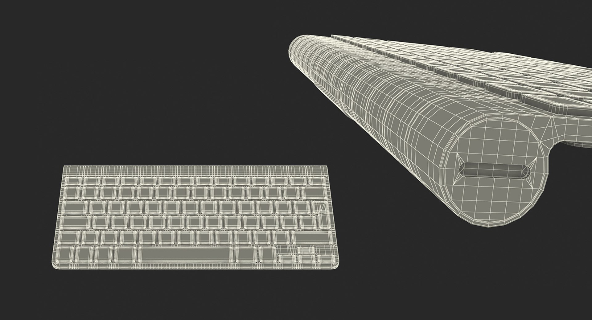 Apple Wireless Keyboards Keys Model - TurboSquid 1375436