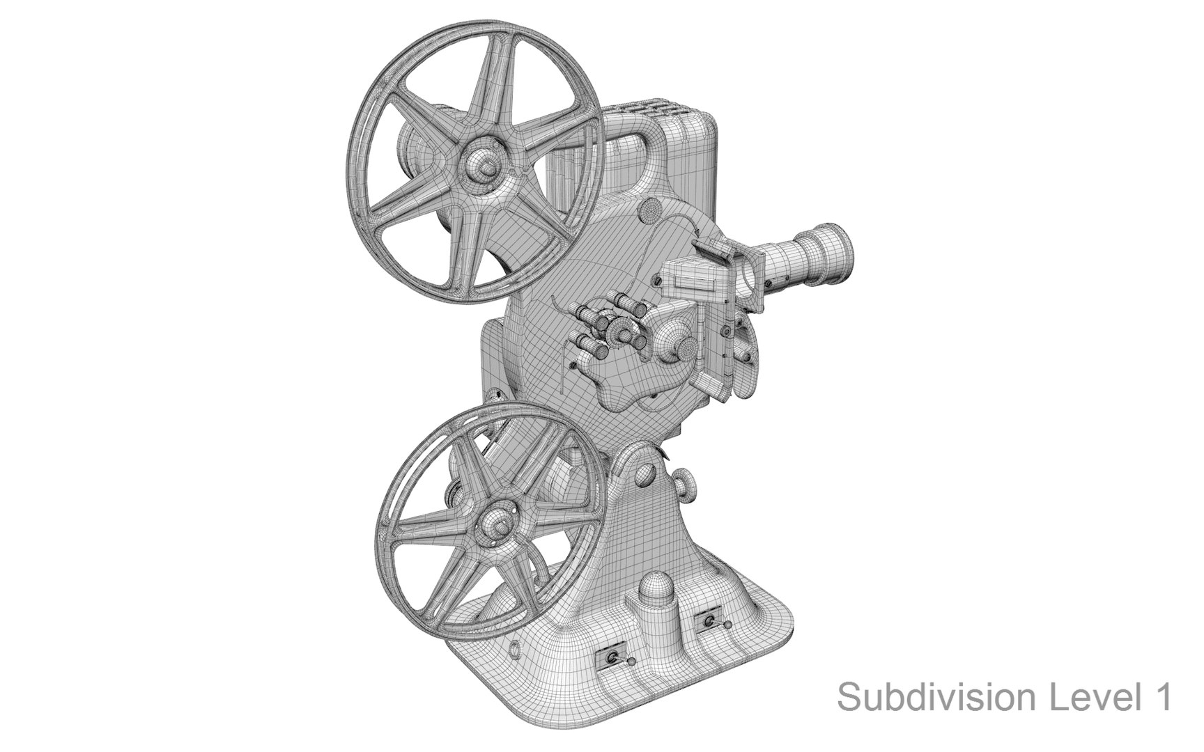 Vintage Movie Projector 3D Model - TurboSquid 2145020