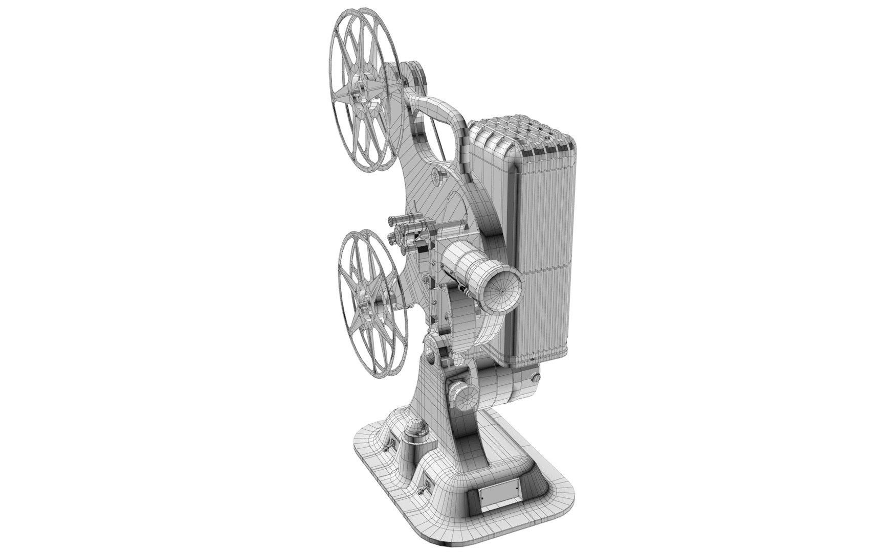 Vintage Movie Projector 3D Model - TurboSquid 2145020