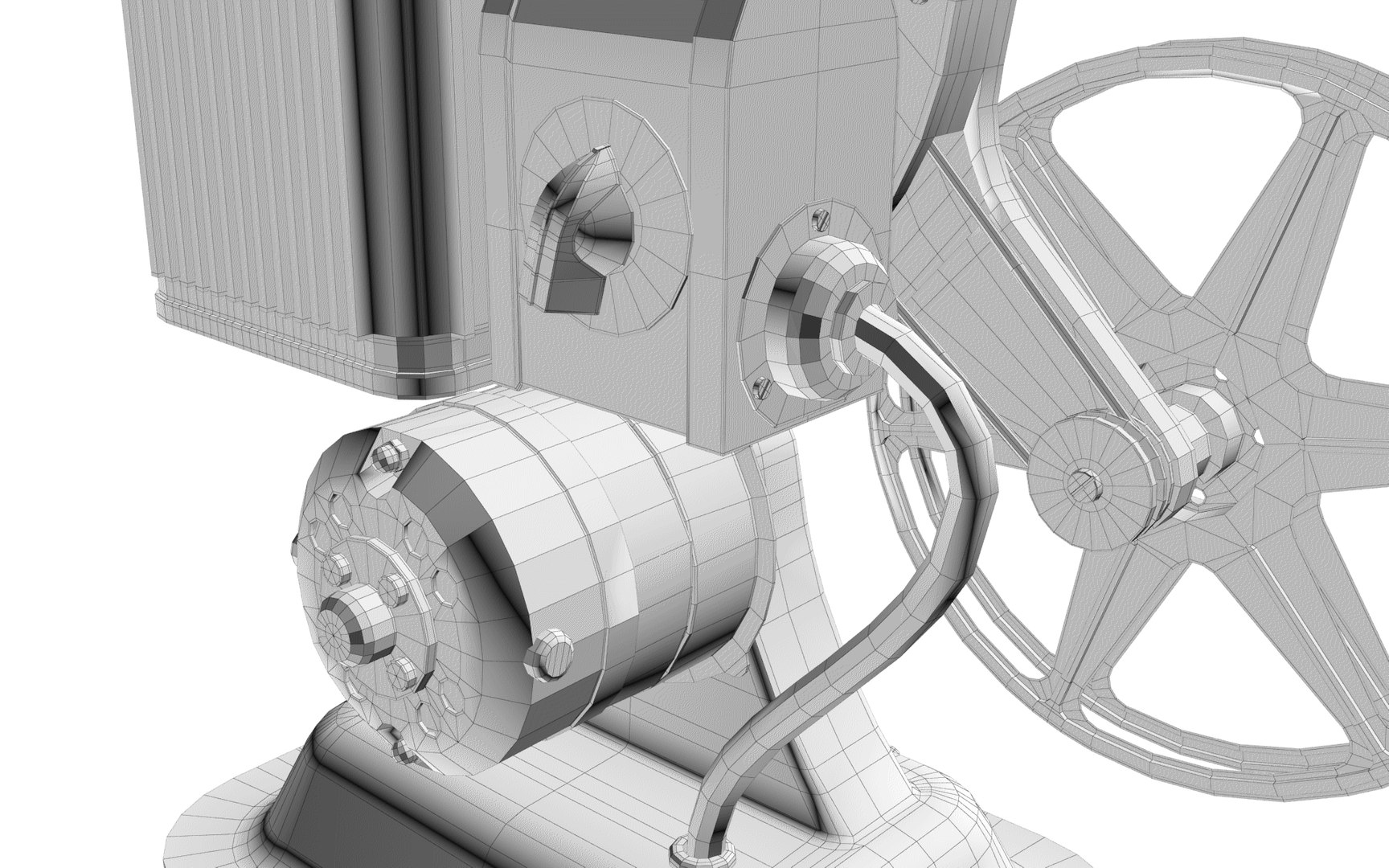Vintage Movie Projector 3D Model - TurboSquid 2145020
