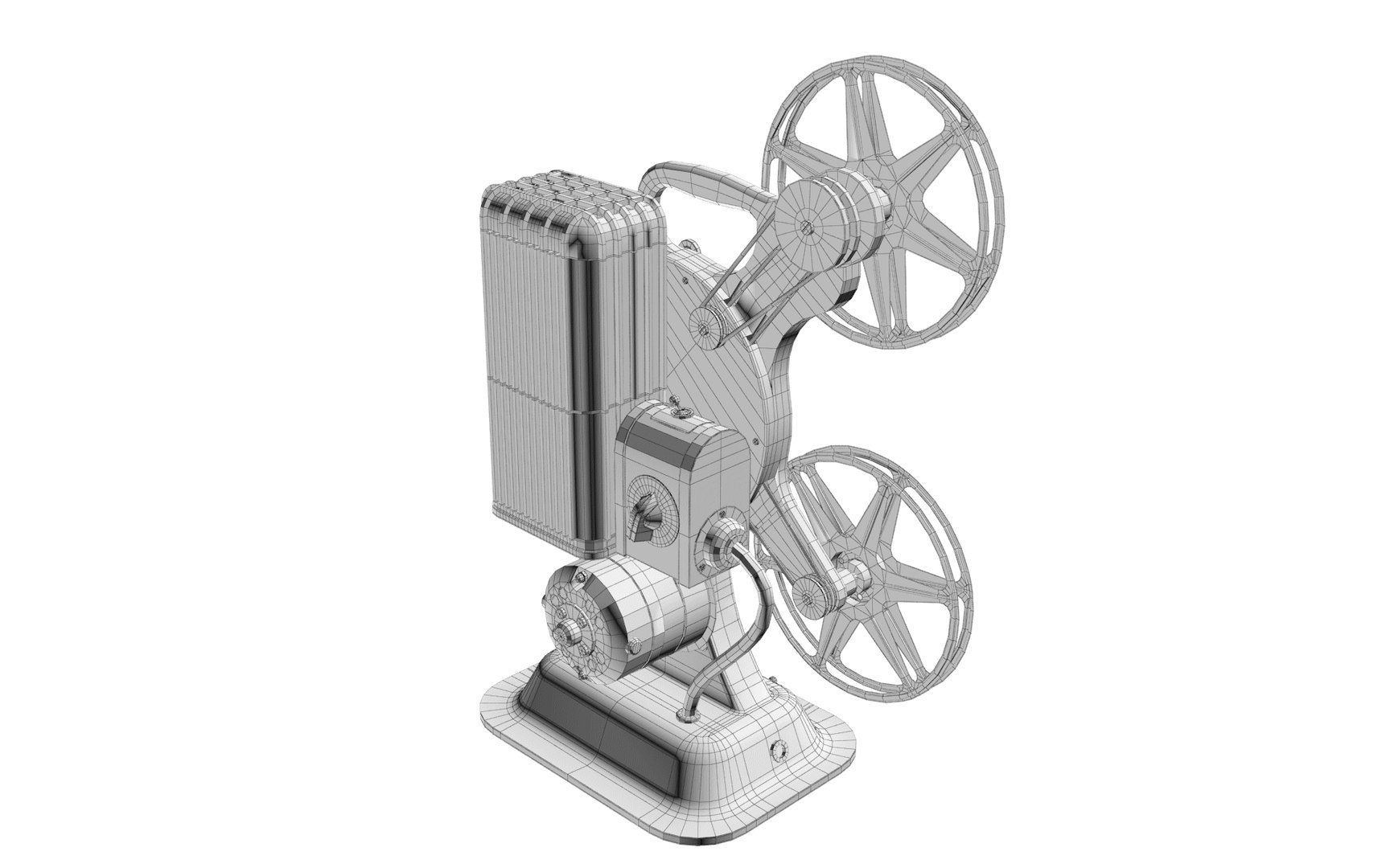 Vintage Movie Projector 3D Model - TurboSquid 2145020