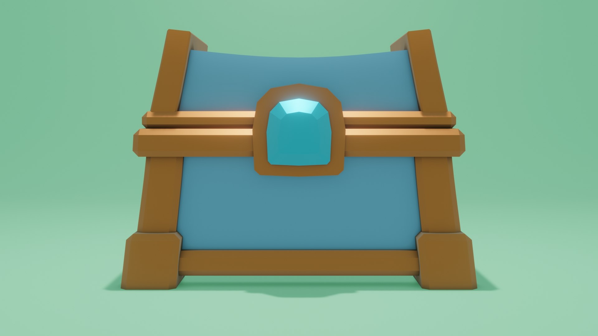 Cartoon Chest Model - TurboSquid 1999160