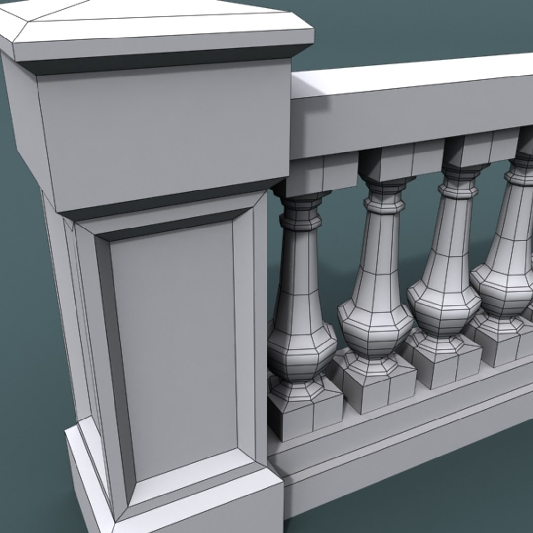 3ds Max Balustrade Architectural