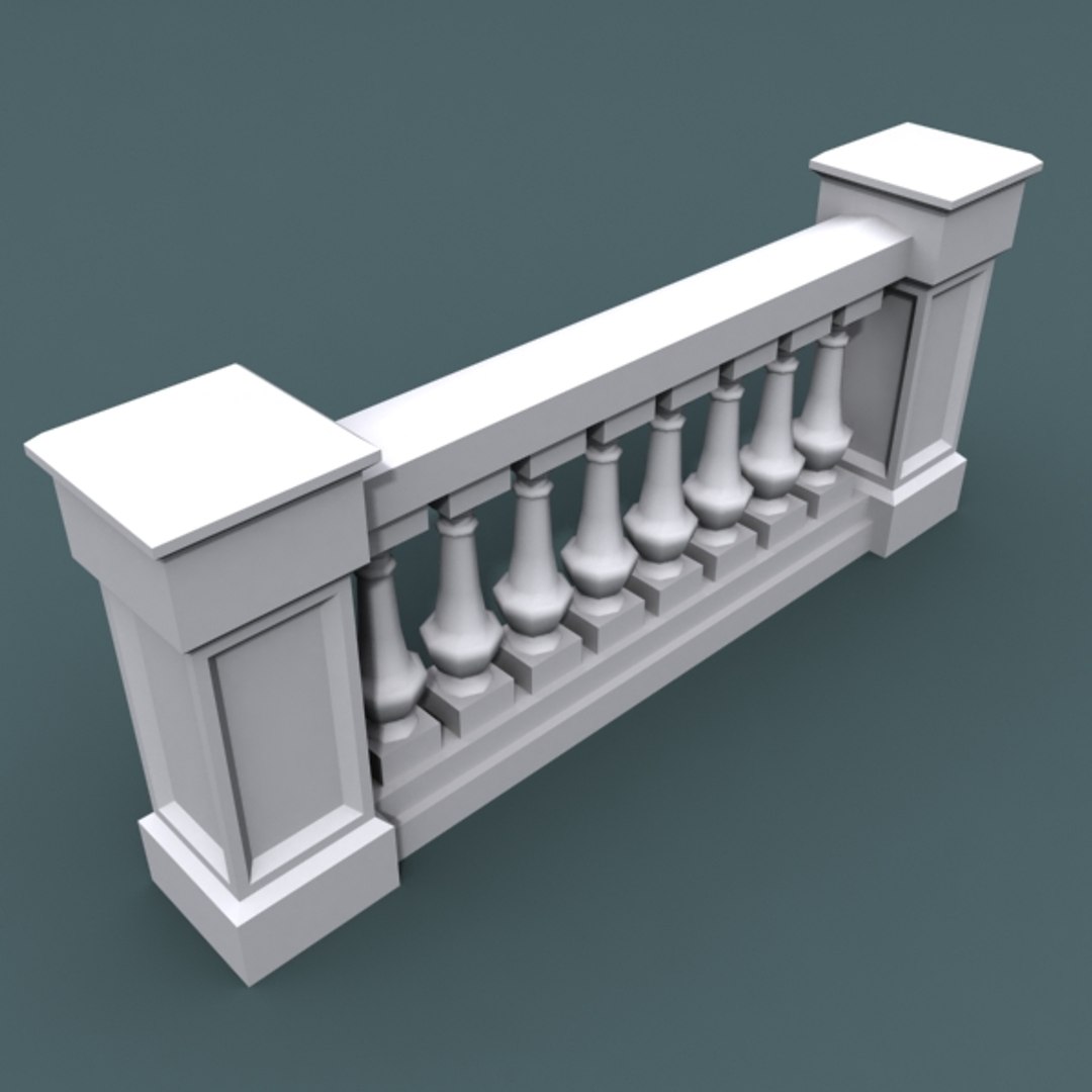 3ds Max Balustrade Architectural