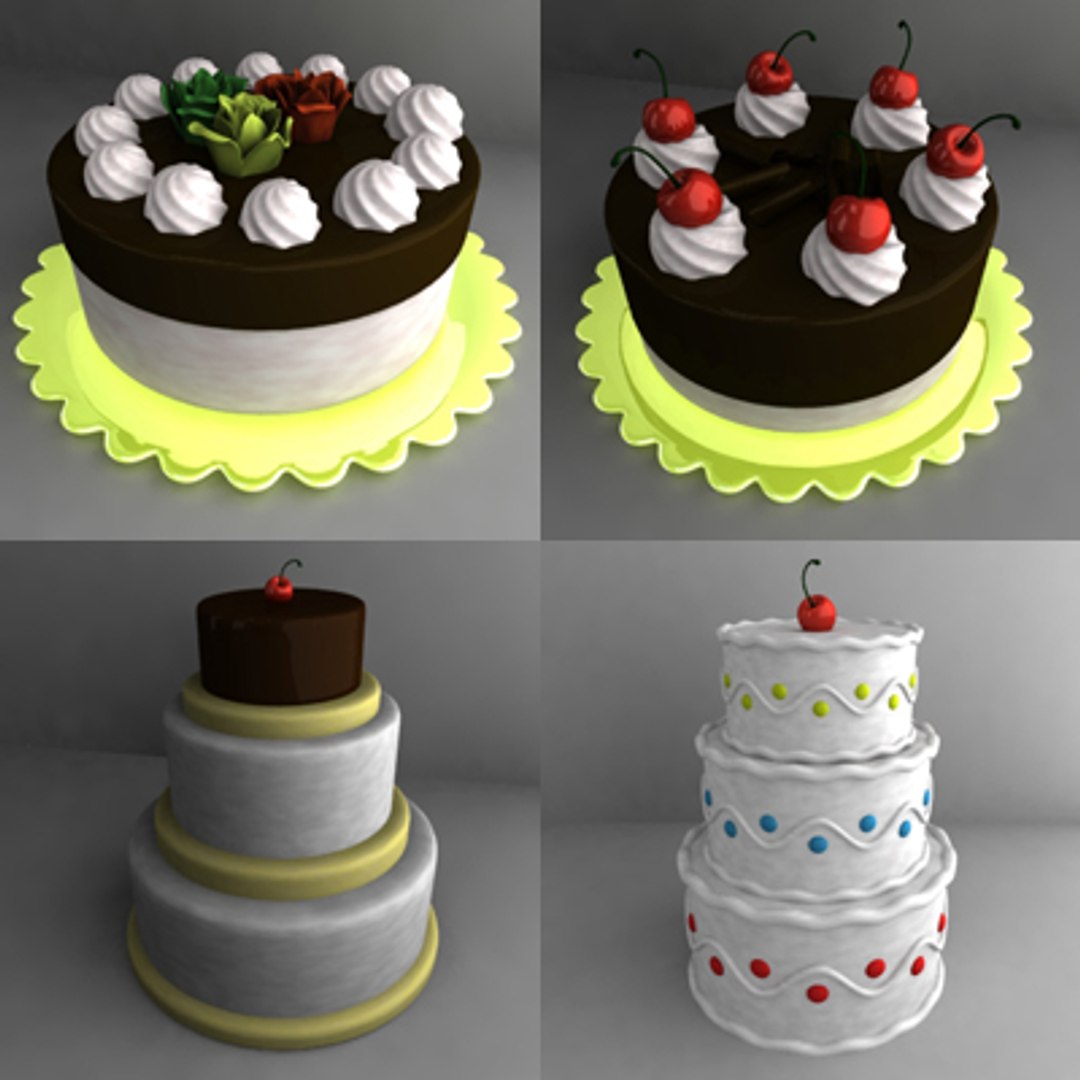 Cake 3D Model - TurboSquid 356692