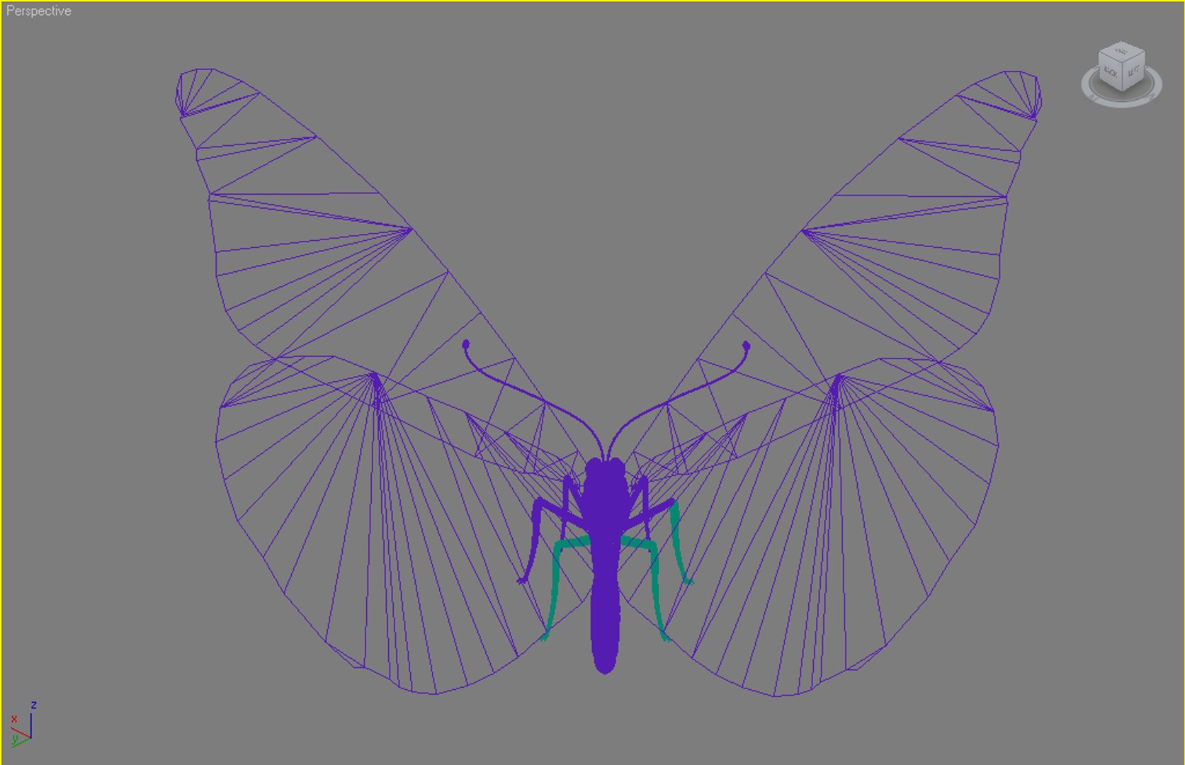 3d butterfly fly model