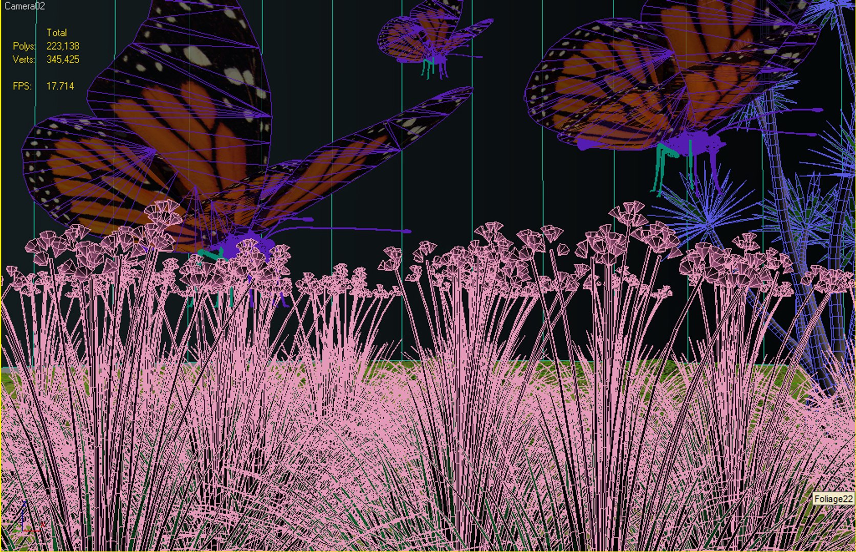 3d butterfly fly model