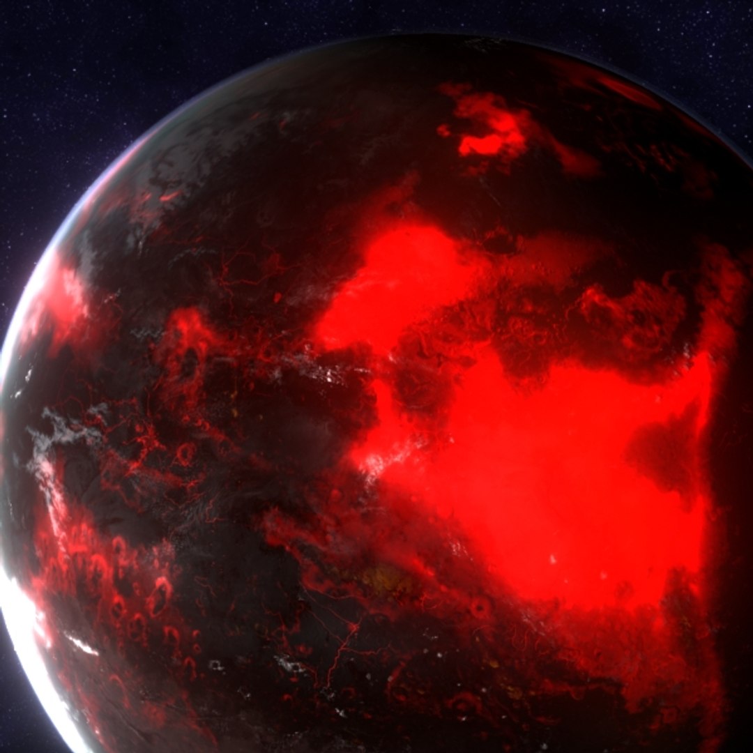 Exoplanet Planet Earth Class 3d Model