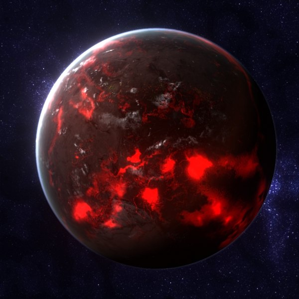 exoplanet planet earth class 3d model