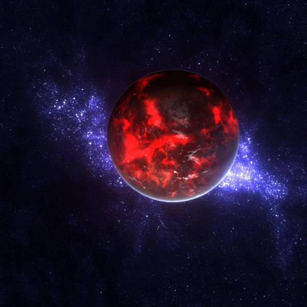 exoplanet planet earth class 3d model
