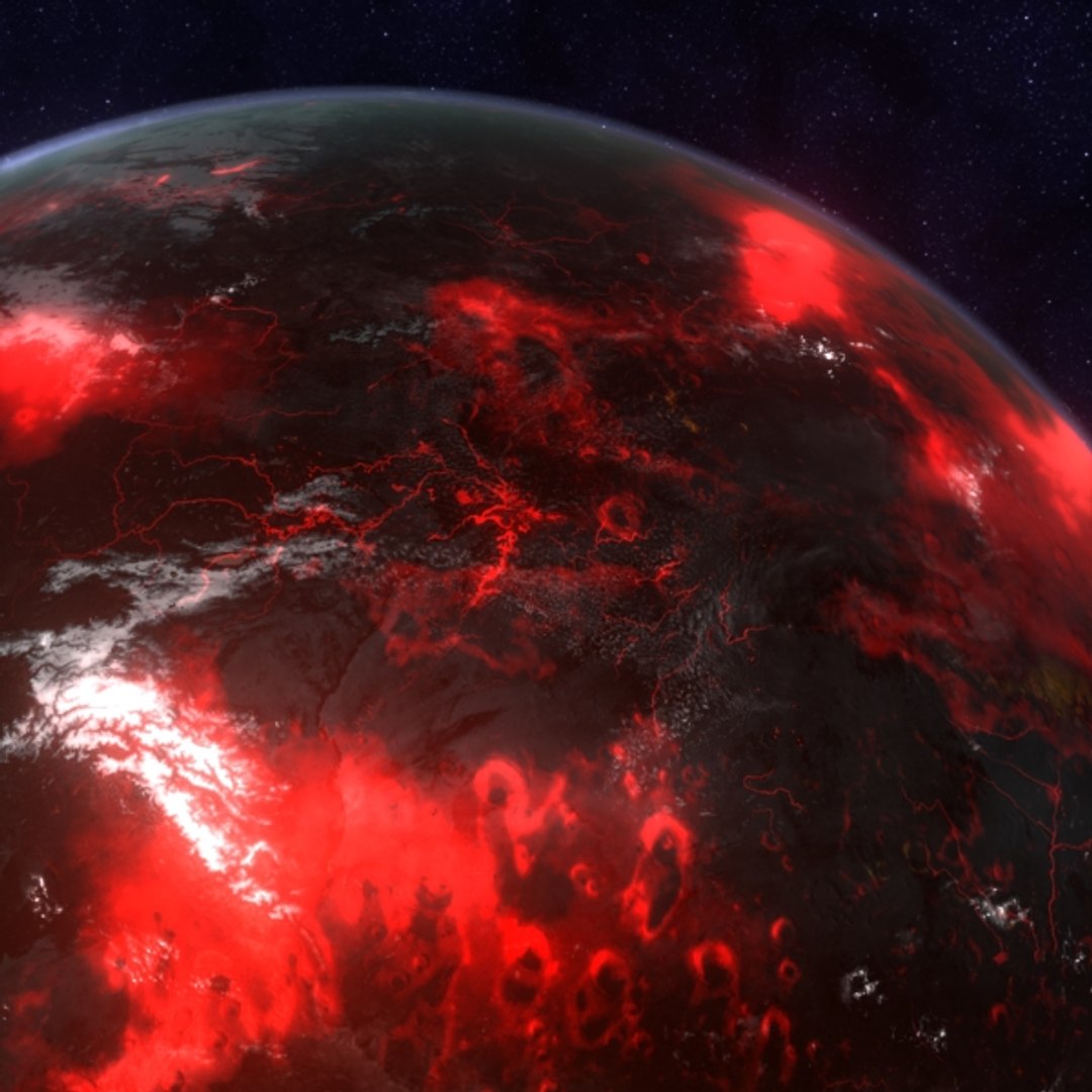 Exoplanet Planet Earth Class 3d Model