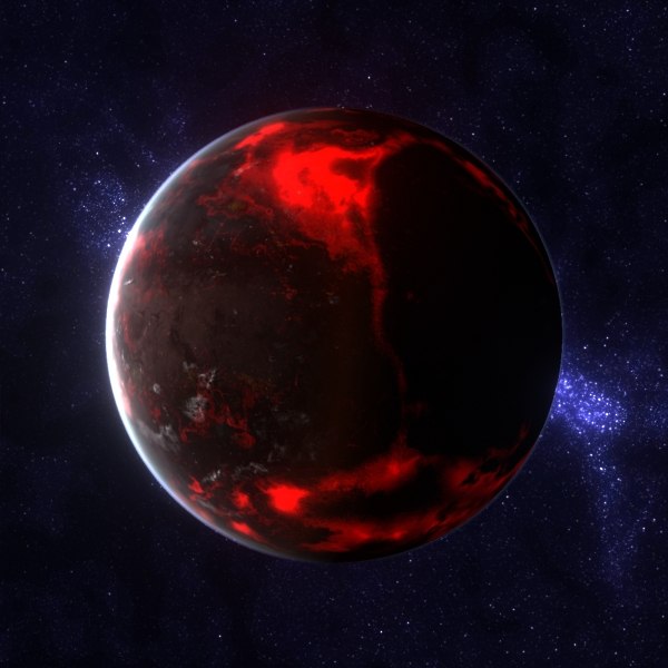 exoplanet planet earth class 3d model