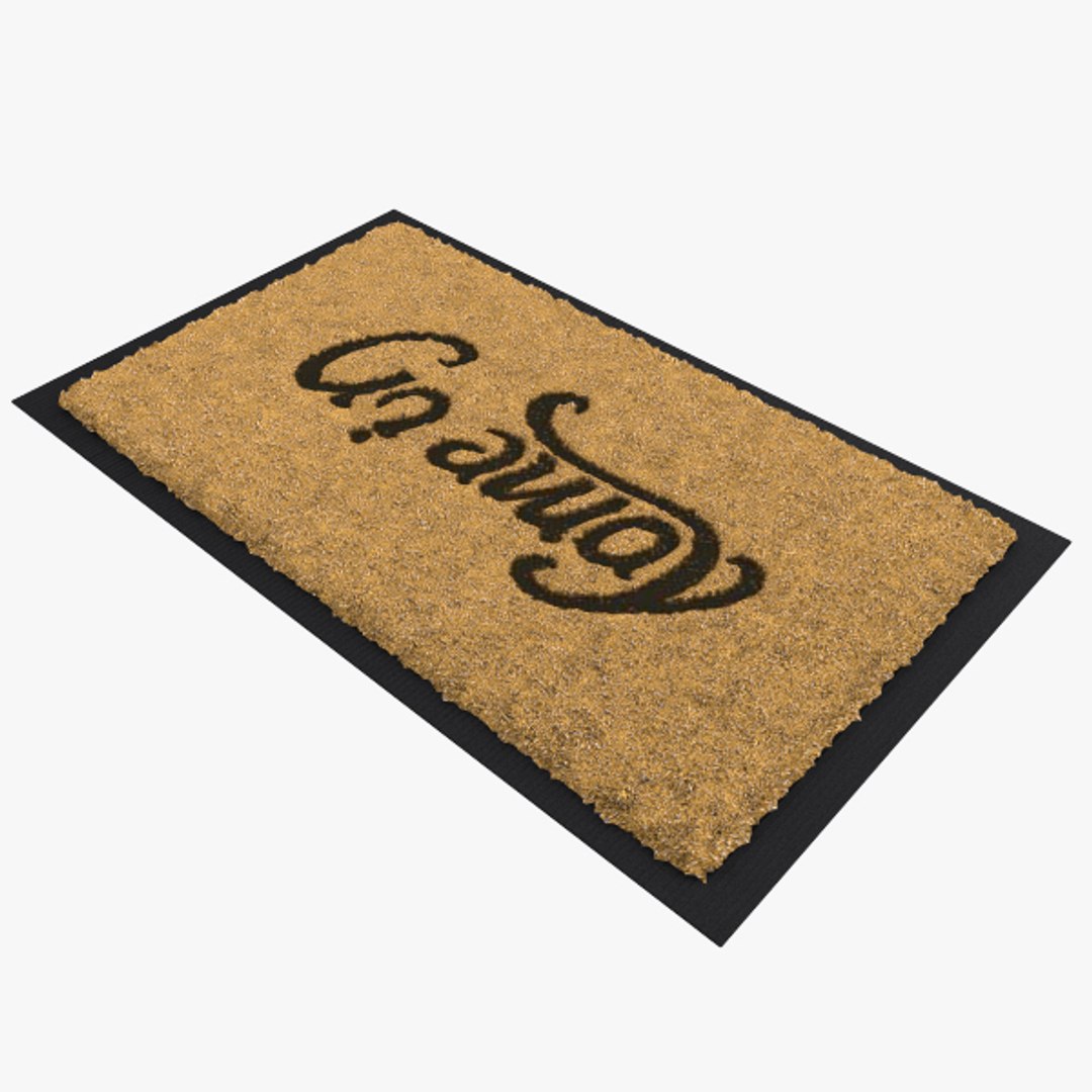 3d door mat doormat model