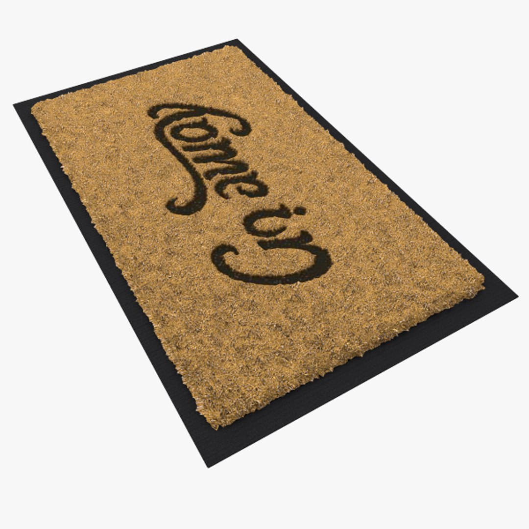 3d door mat doormat model