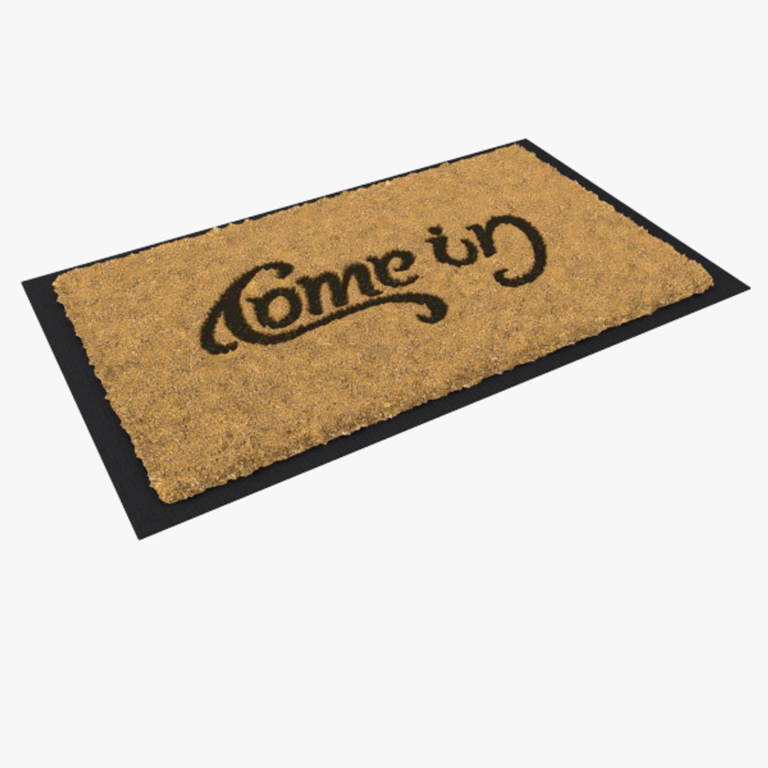 3d door mat doormat model
