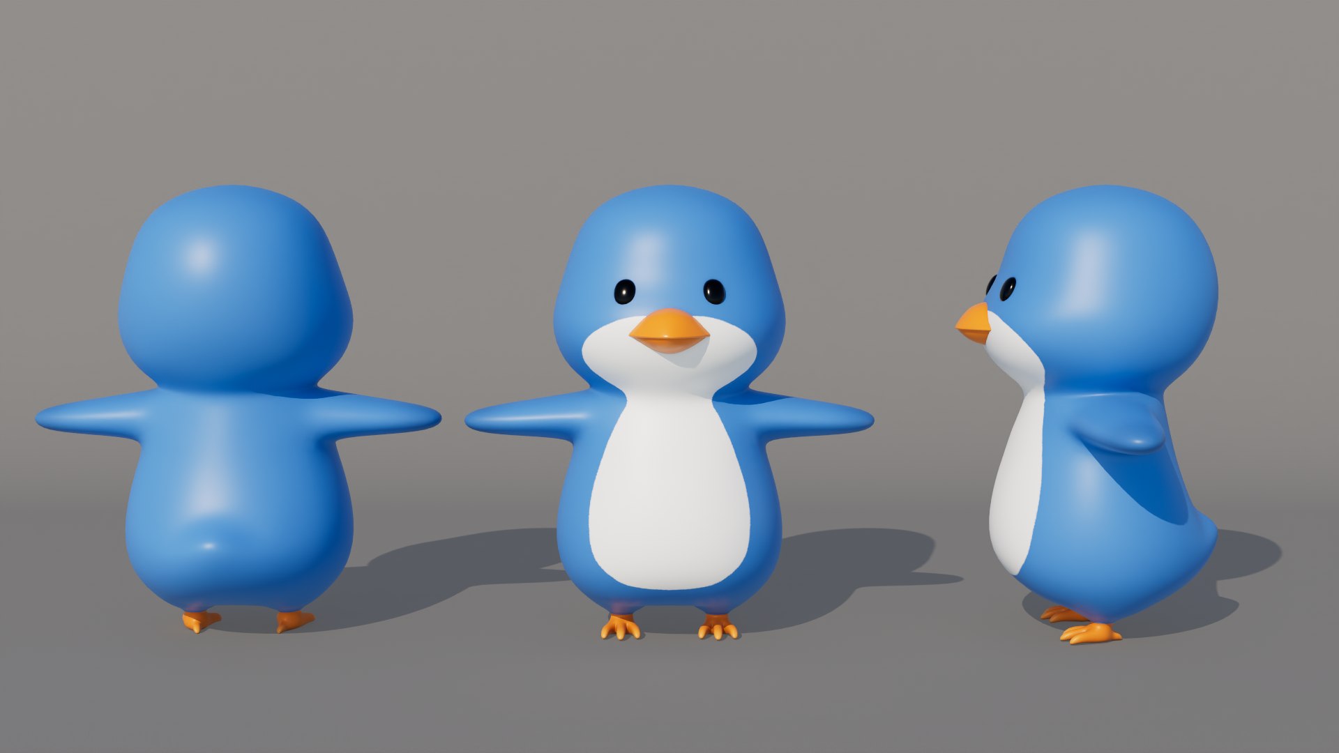 Rigged Cartoon Penguin 3D - TurboSquid 2209536