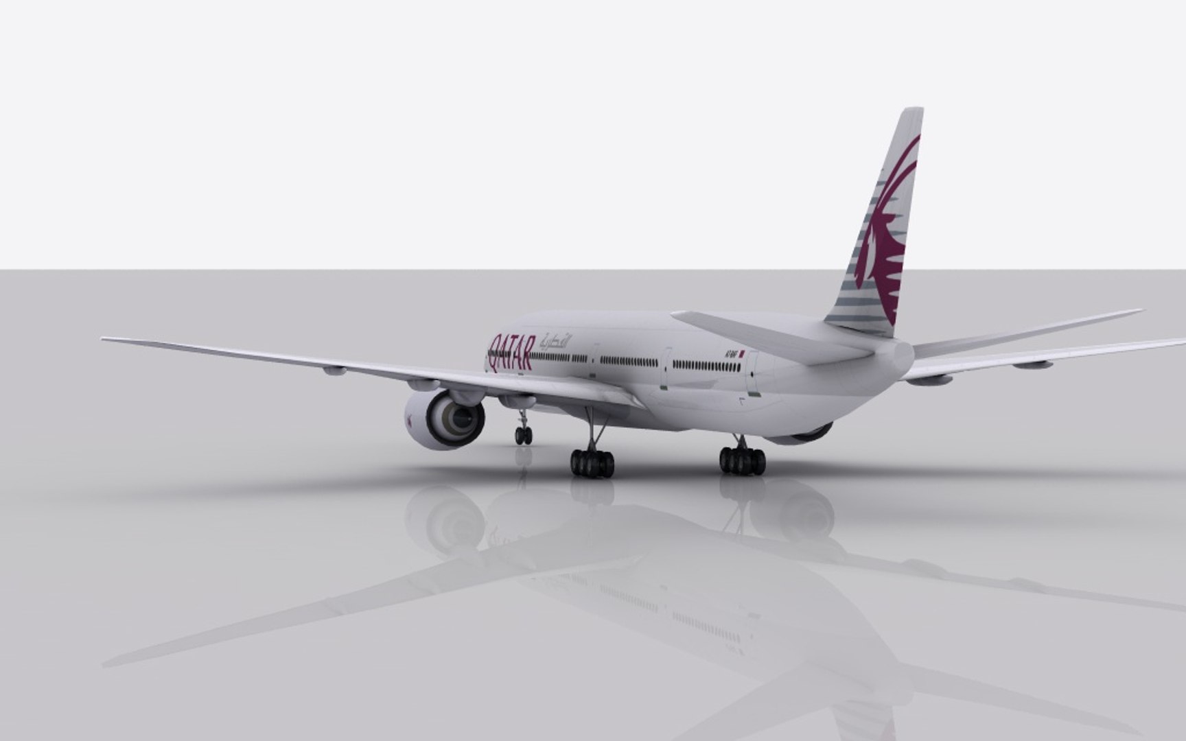 Airplane Boeing 777-300 Er 3ds