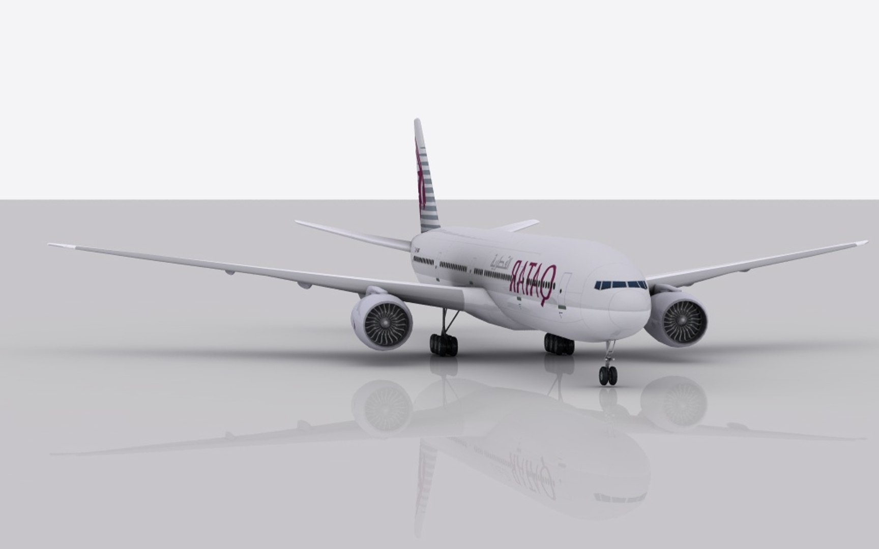 Airplane Boeing 777-300 Er 3ds