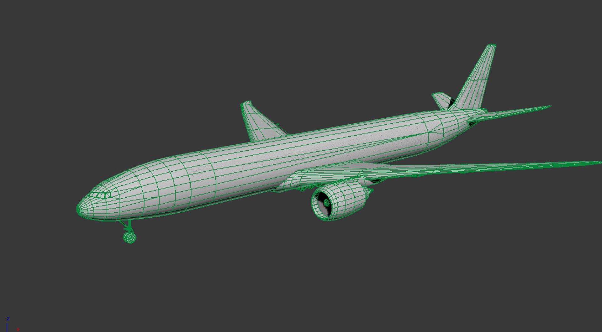 Airplane Boeing 777-300 Er 3ds