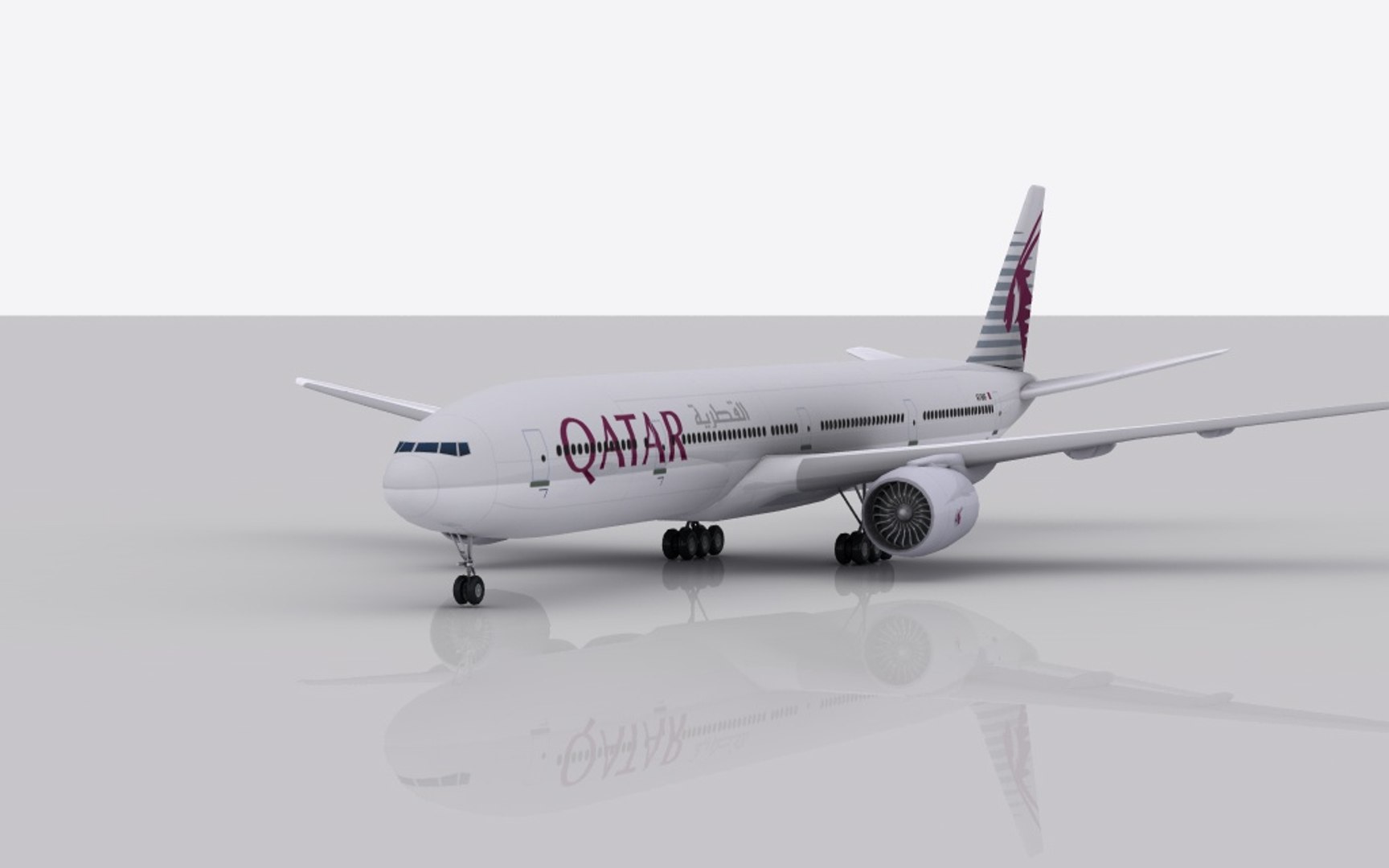 Airplane Boeing 777-300 Er 3ds