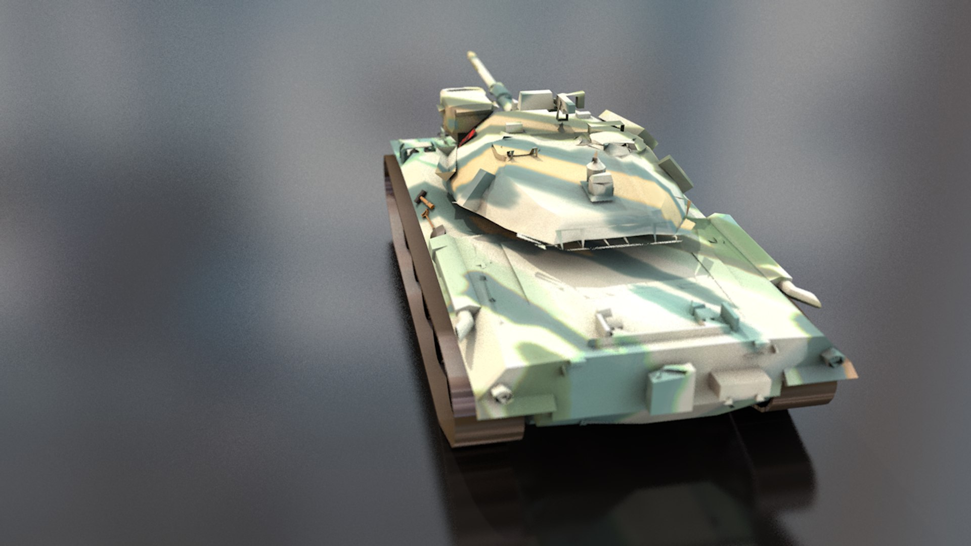 Type 74 main battle tank model - TurboSquid 1446135