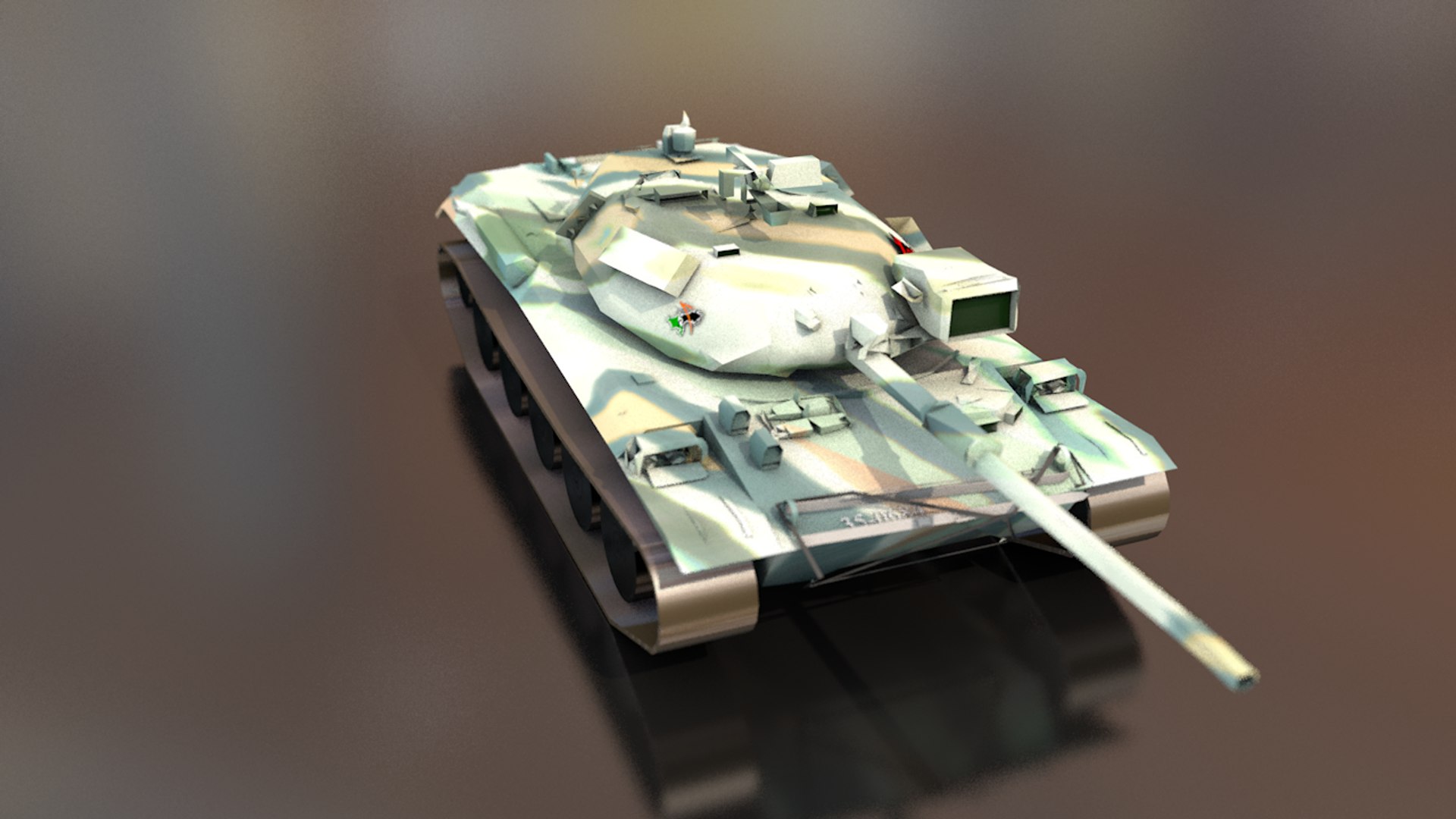 Type 74 main battle tank model - TurboSquid 1446135