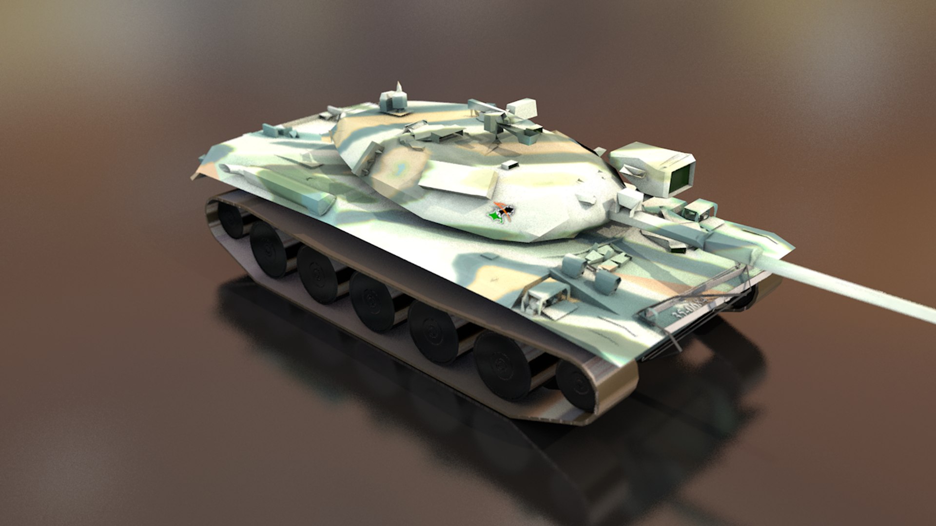 Type 74 main battle tank model - TurboSquid 1446135
