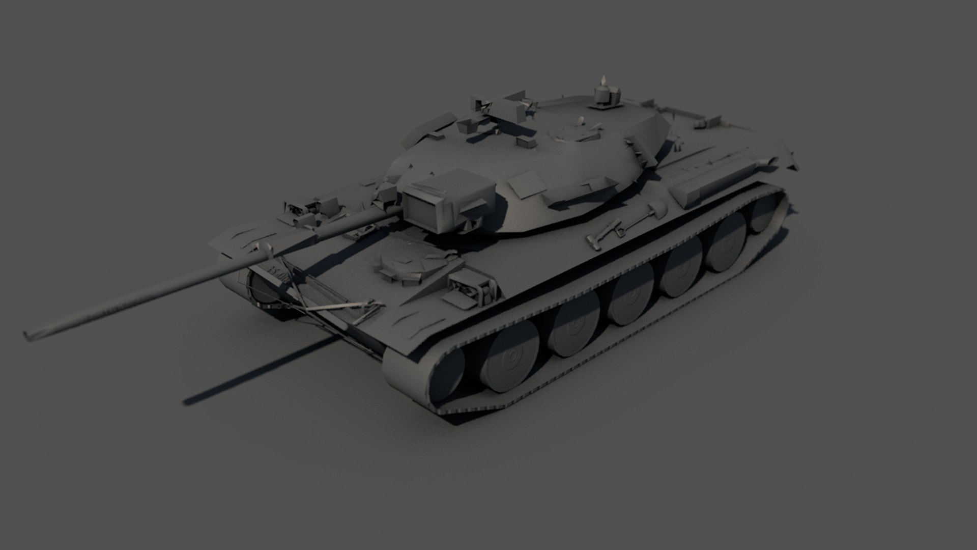 Type 74 main battle tank model - TurboSquid 1446135