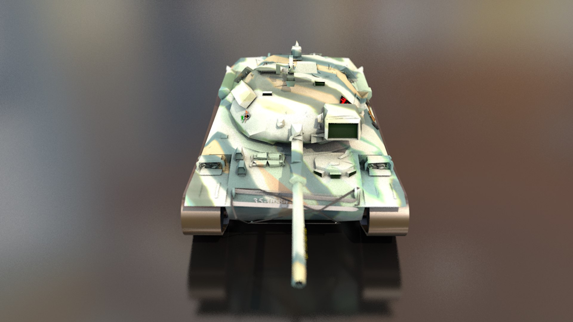 Type 74 main battle tank model - TurboSquid 1446135