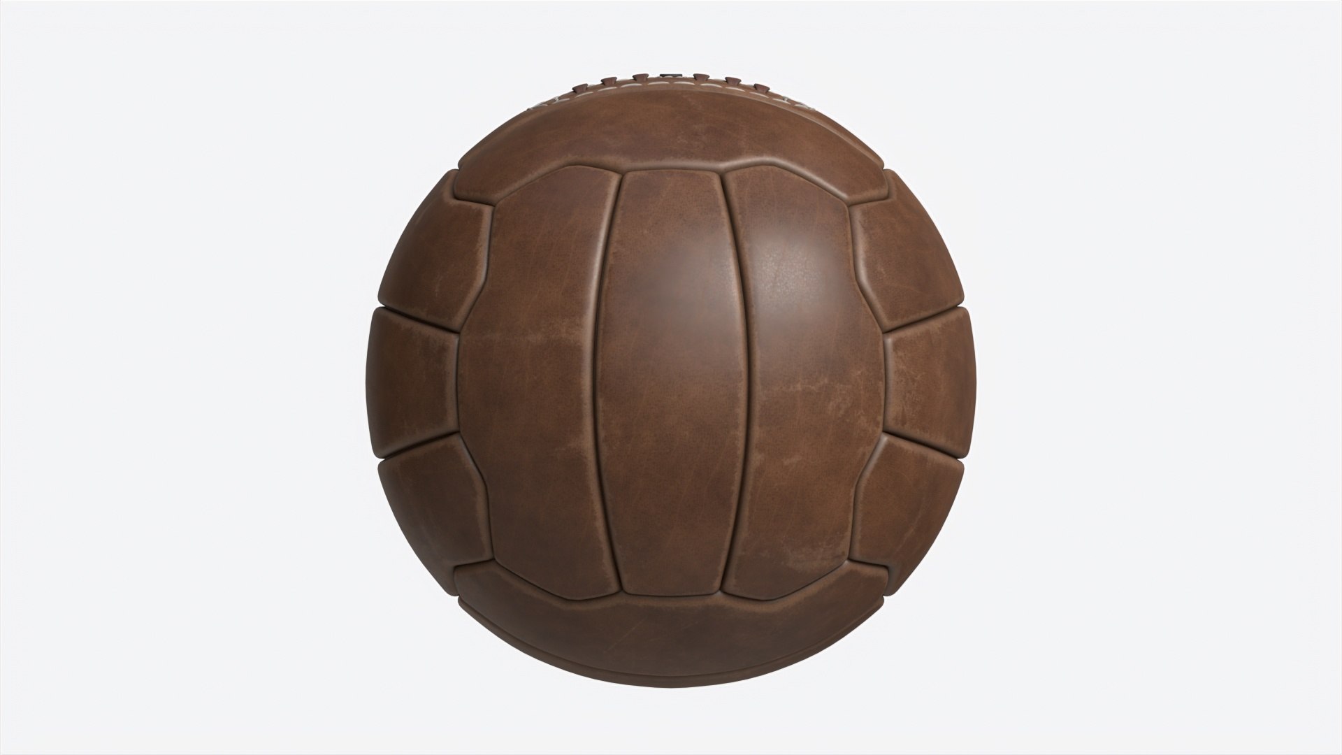 Vintage Leather Soccer Ball 3D Model - TurboSquid 2073779