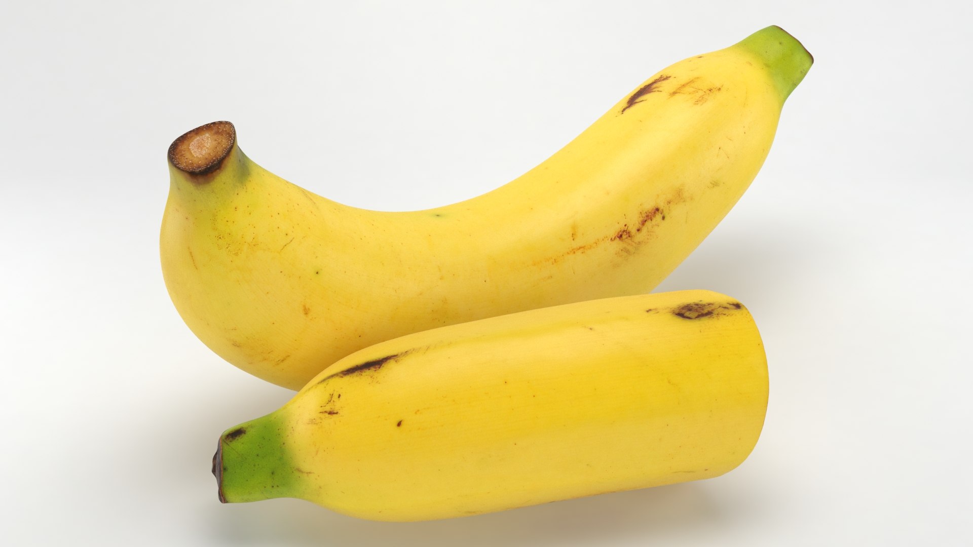 Whole And Half Banana 3D Model - TurboSquid 1829948