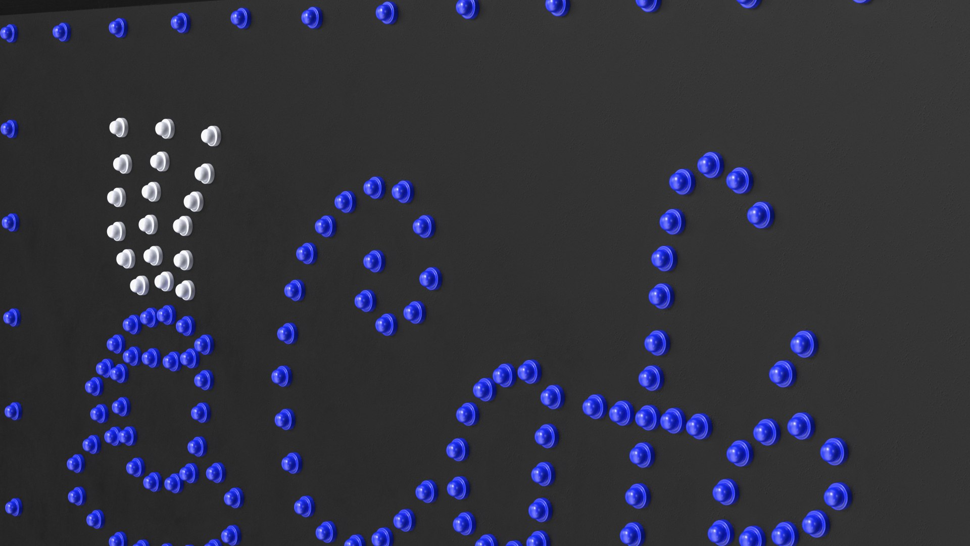 3D Cafe Sign Bright Blue LED Light OFF - TurboSquid 2111022