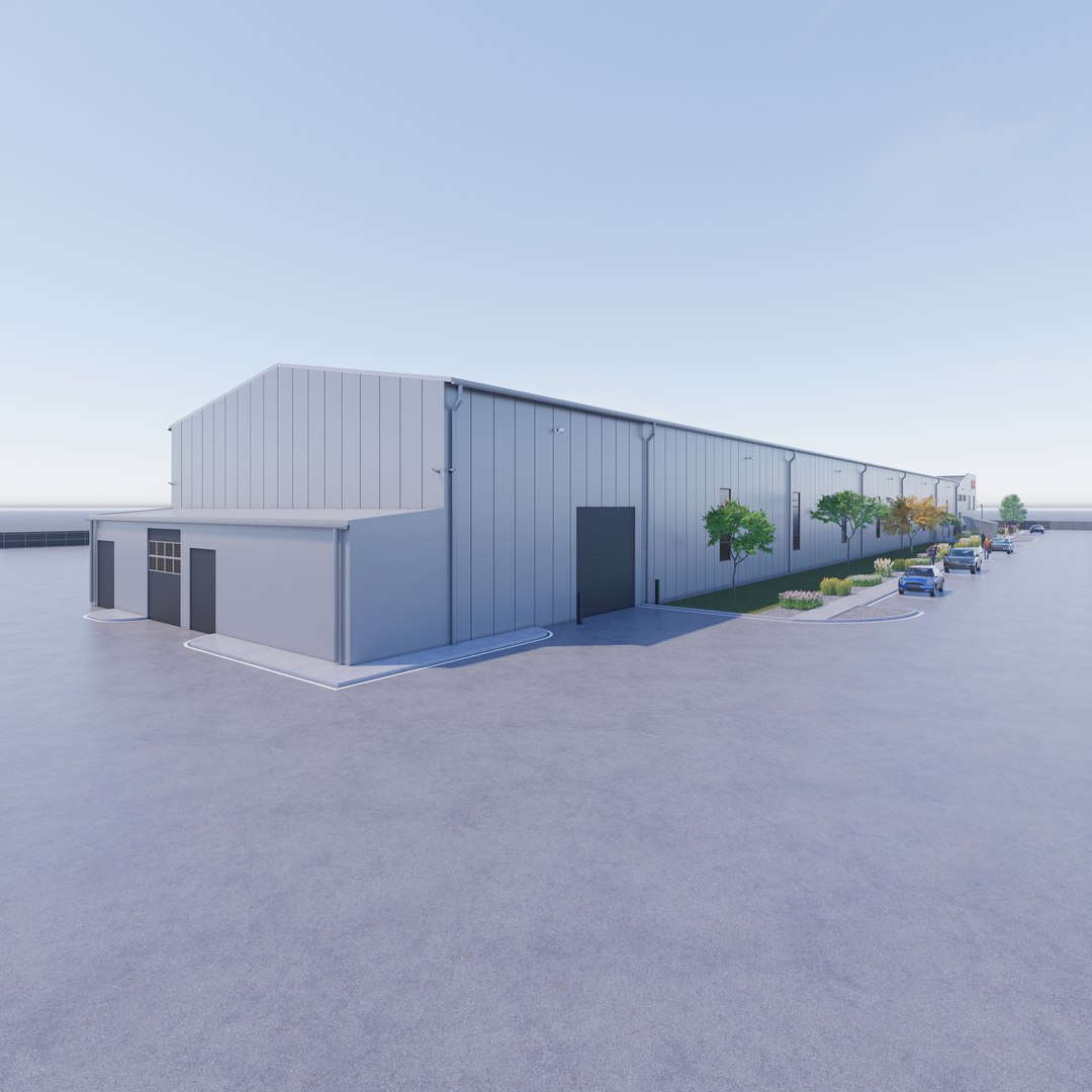 3D Industrial Hall 1 - TurboSquid 1862517