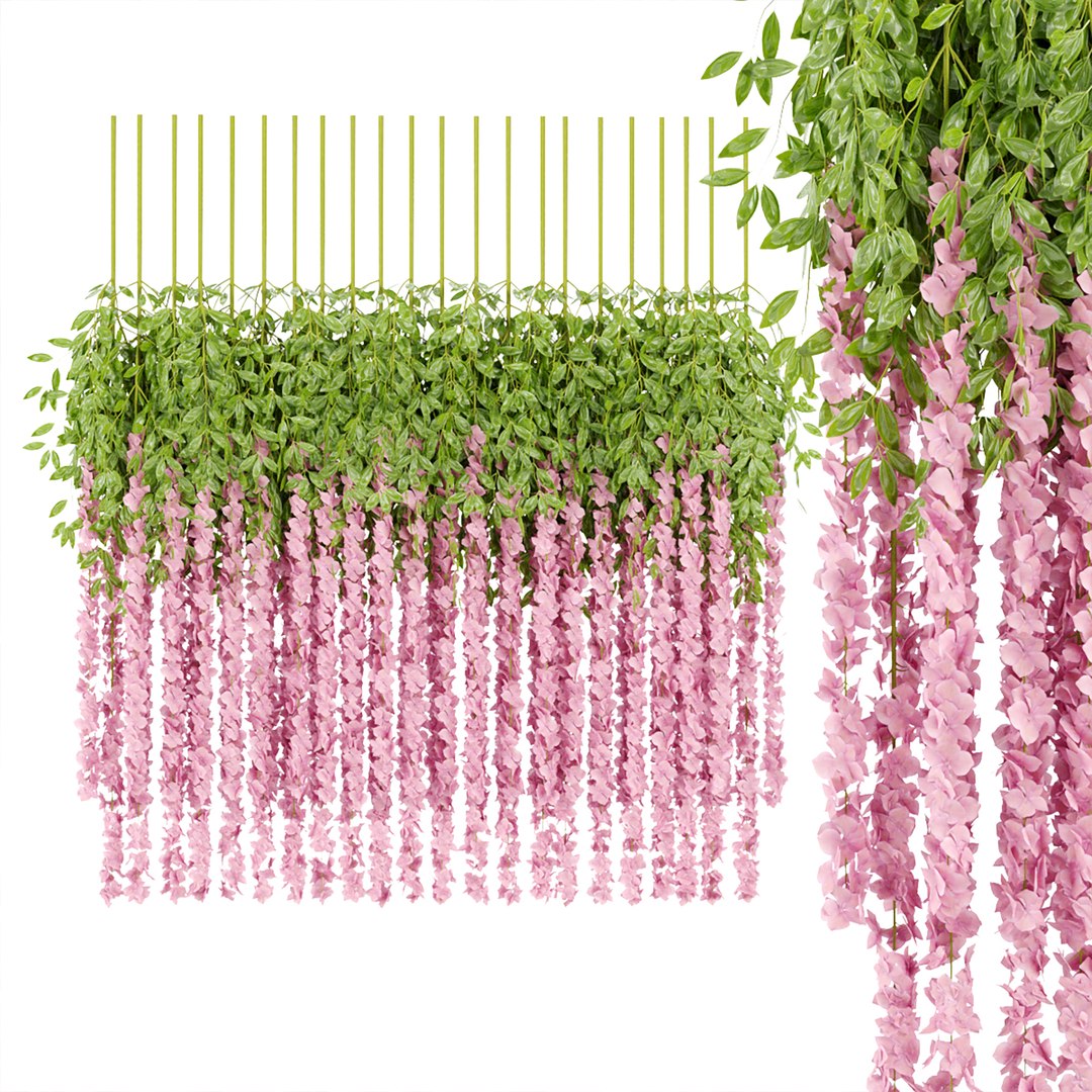 3D Model Artificial Hanging Flowers Vol 59 - TurboSquid 1957581