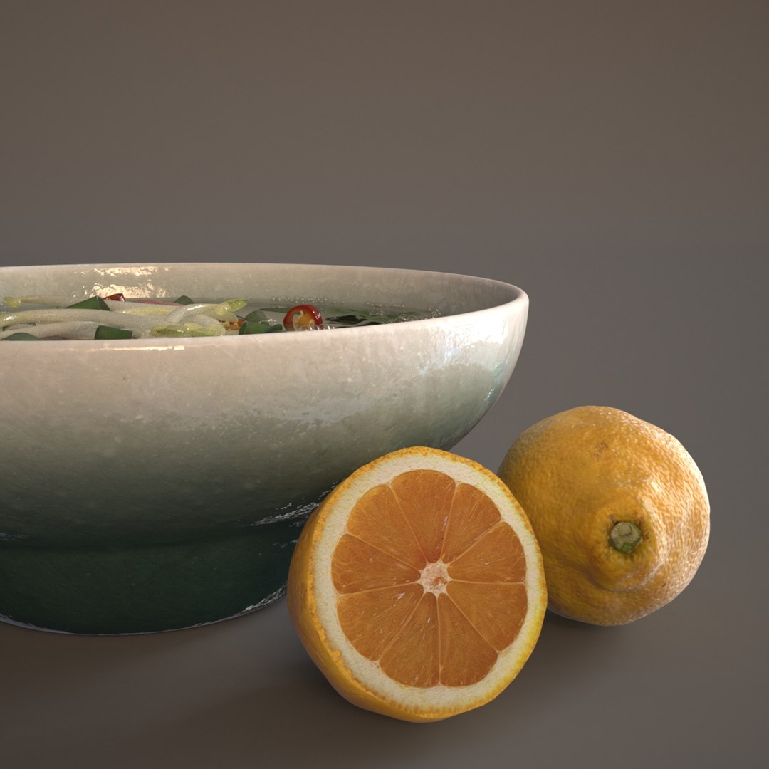 3d Model Vietnamese Soup
