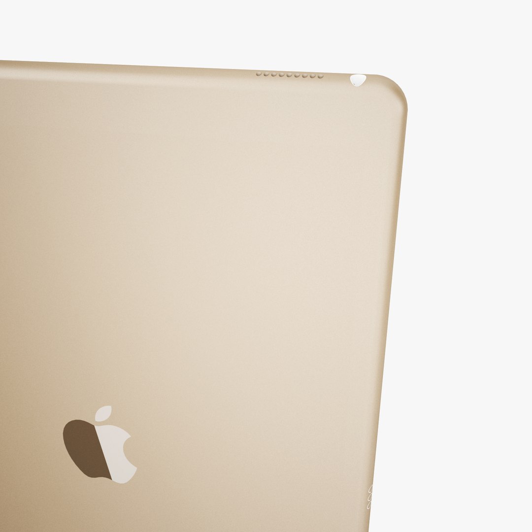 3d apple ipad pro gold