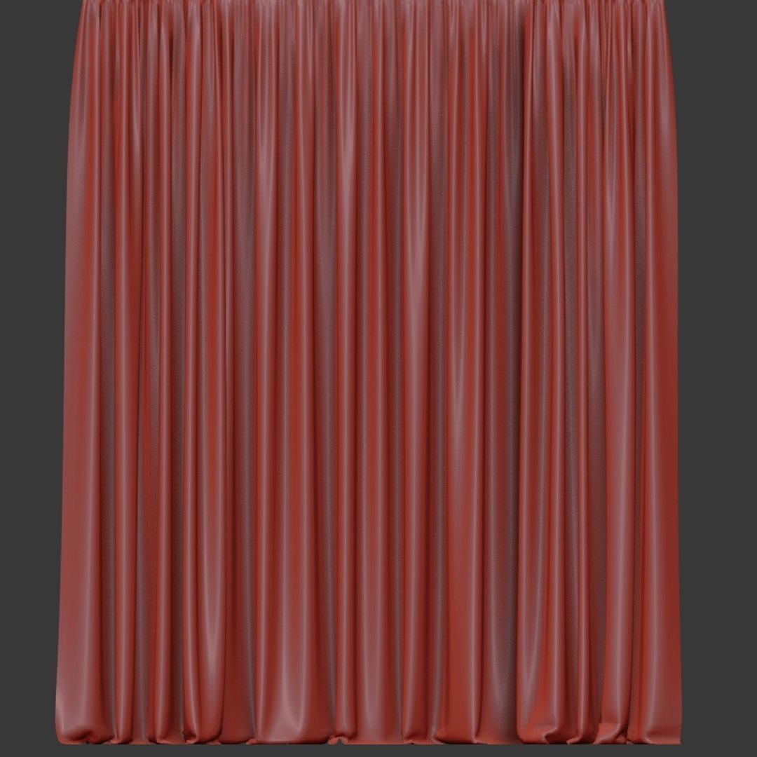3D Curtain Tulle - TurboSquid 1423296
