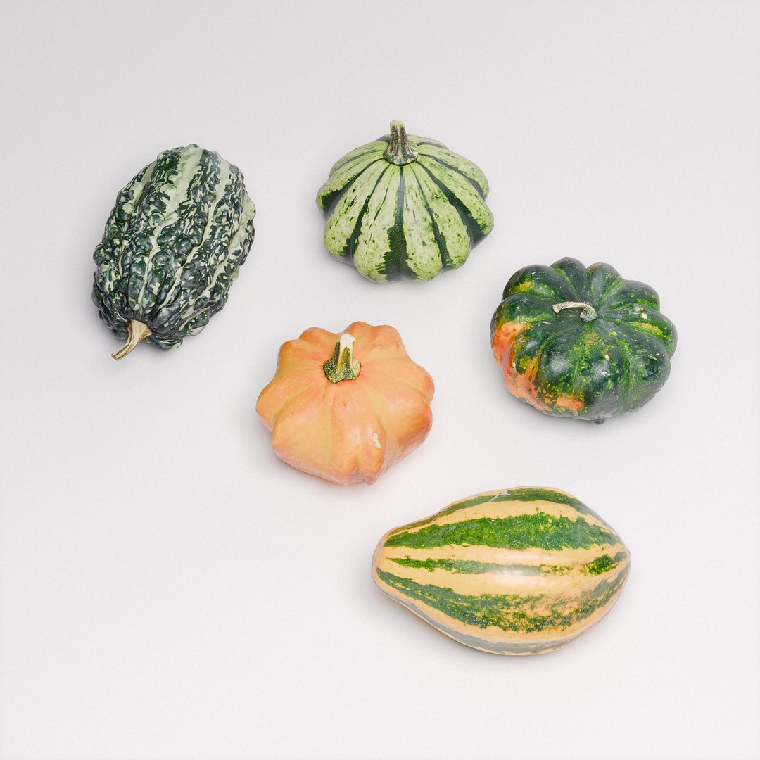 3D Gourds Set 01 - TurboSquid 2285908