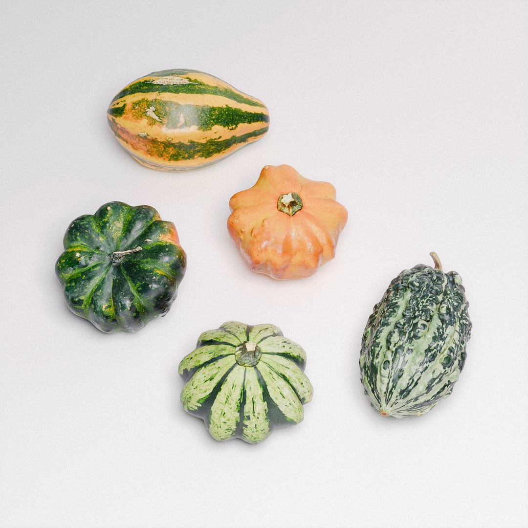 3D Gourds Set 01 - TurboSquid 2285908