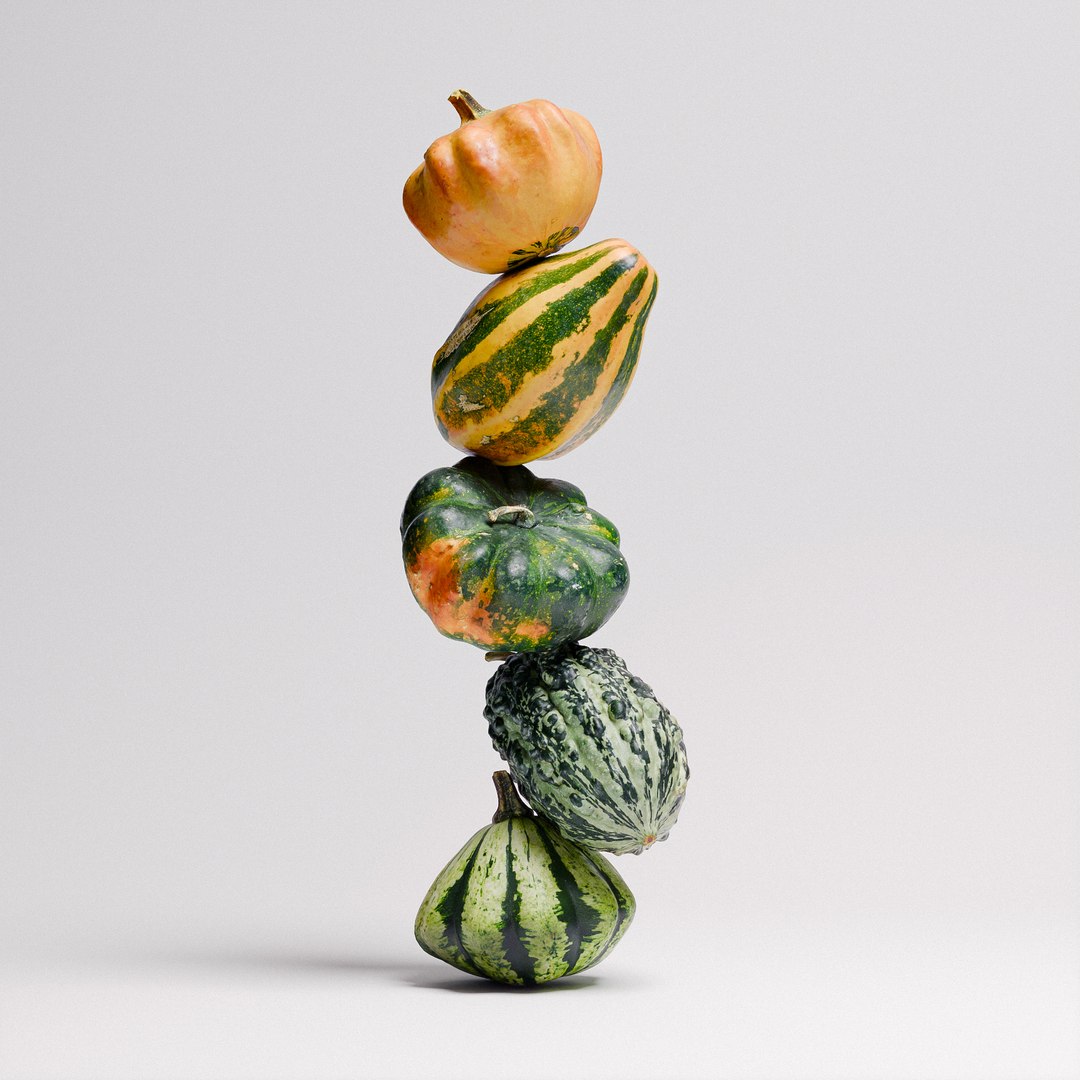 3D Gourds Set 01 - TurboSquid 2285908
