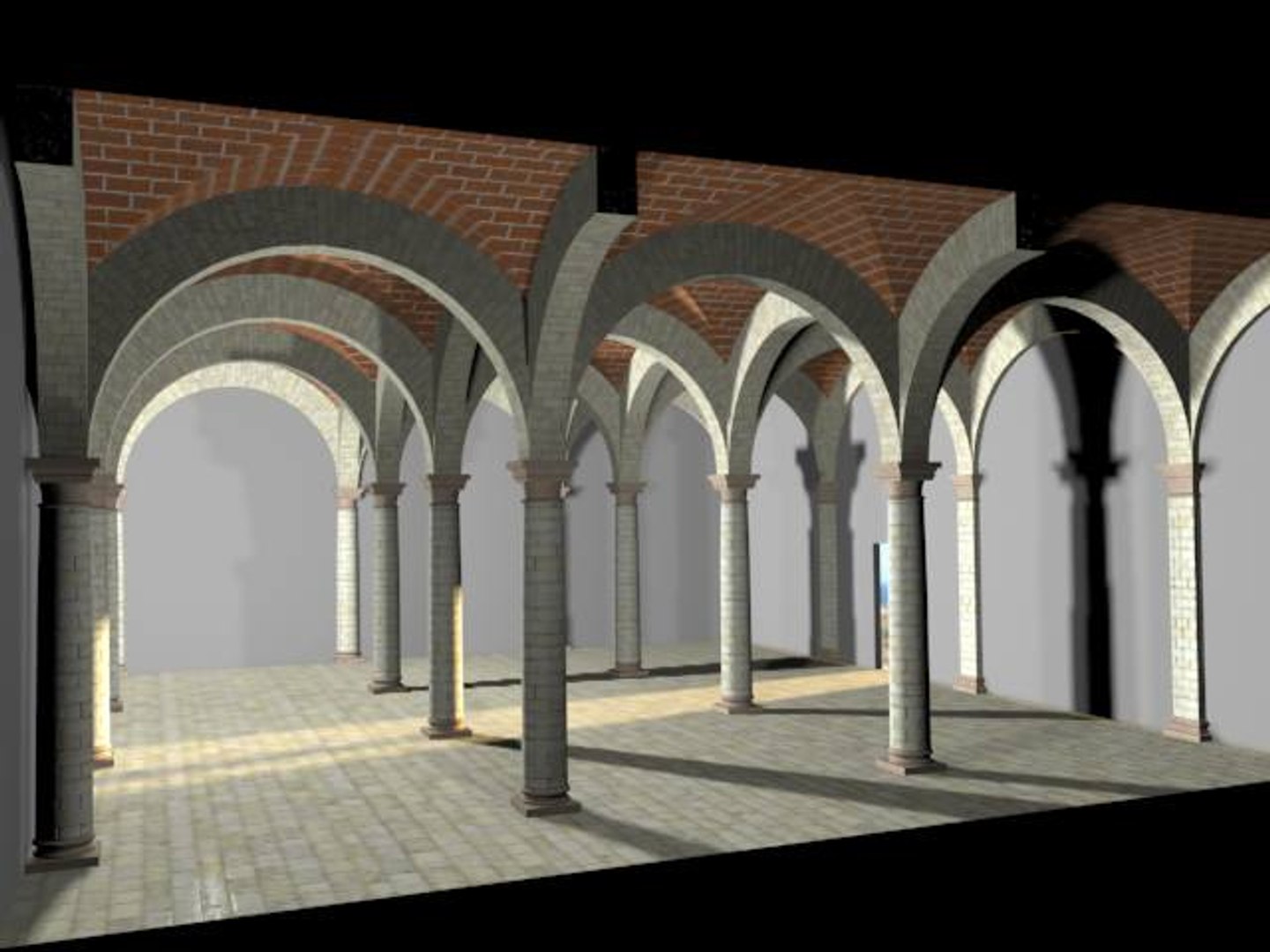 Romanic Vaulting Column 5 3d Max