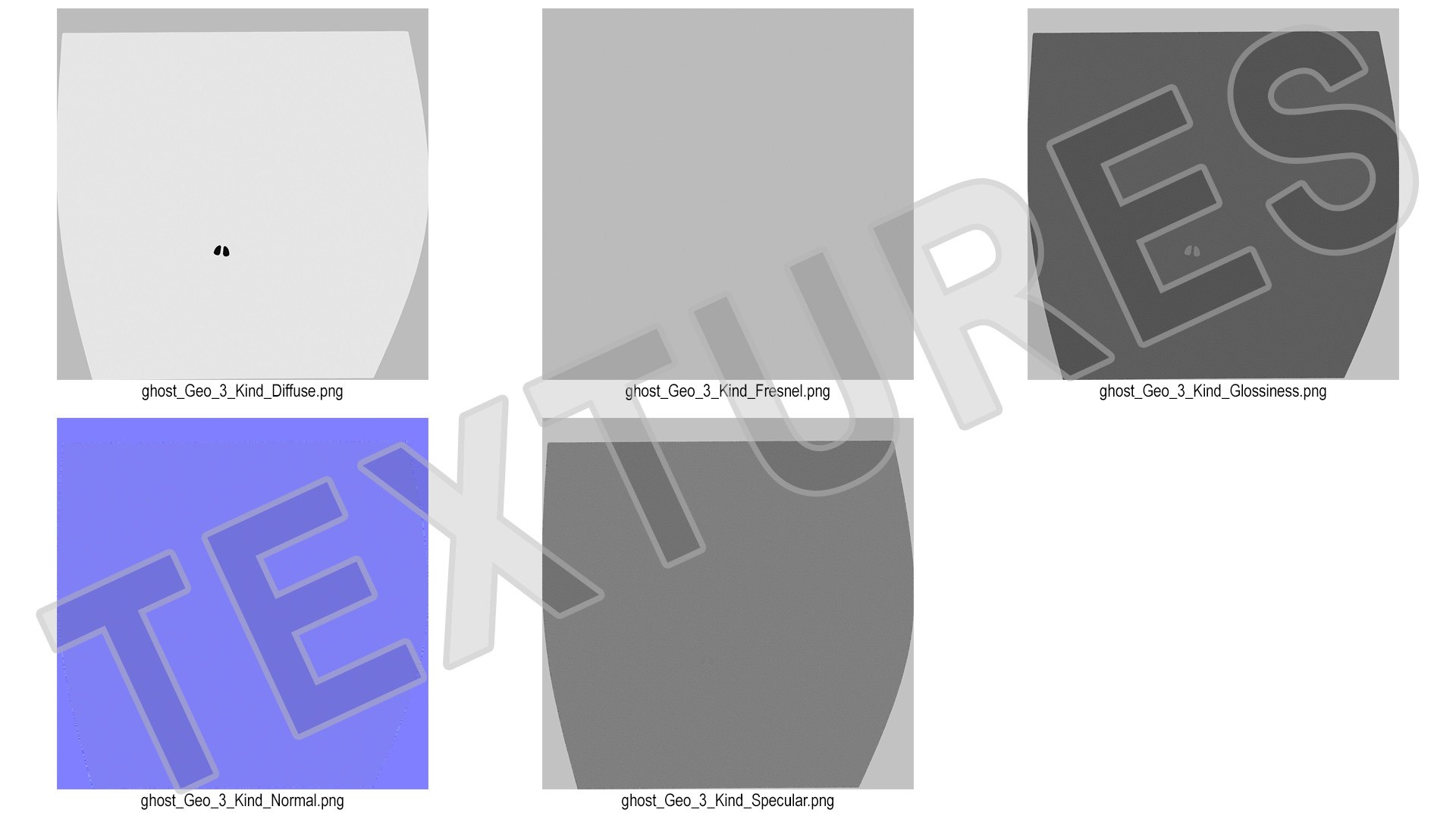 White ghost sheet flying model - TurboSquid 1529366