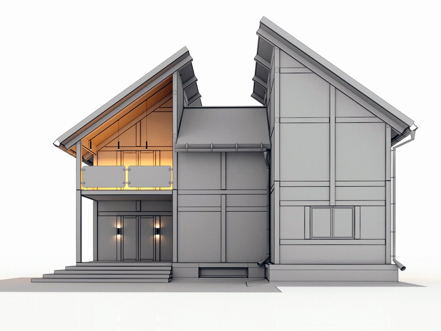 3D Half-timbered House Model - TurboSquid 1332442