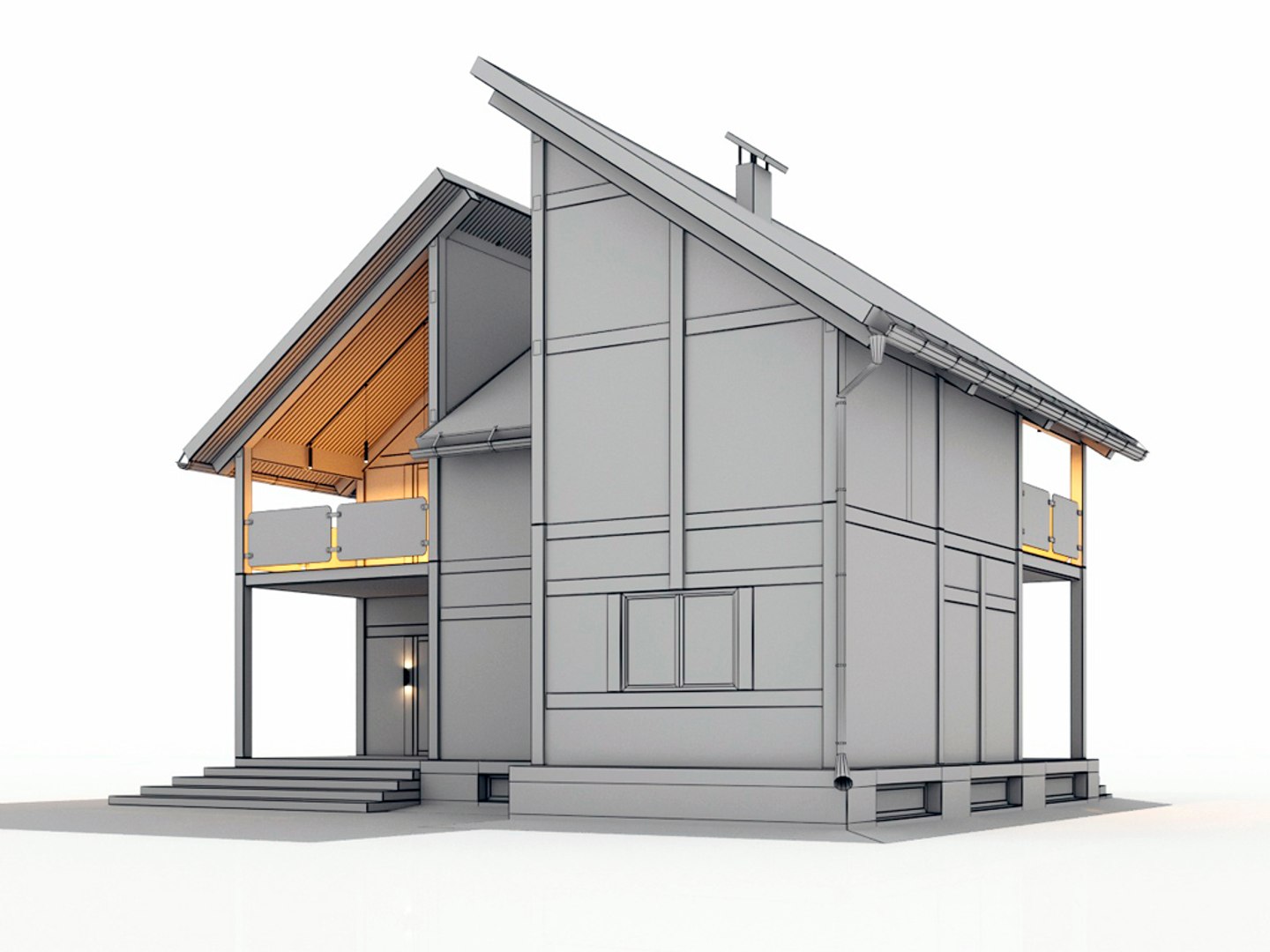 3D Half-timbered House Model - TurboSquid 1332442