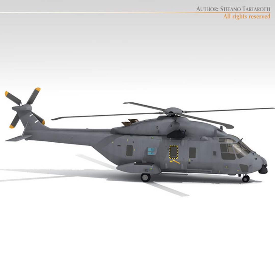 3d Nh-90 Helicopter Nh90 Model