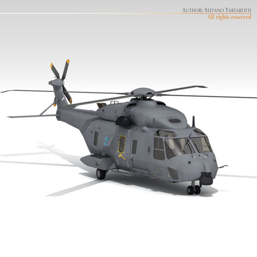 3d Nh-90 Helicopter Nh90 Model