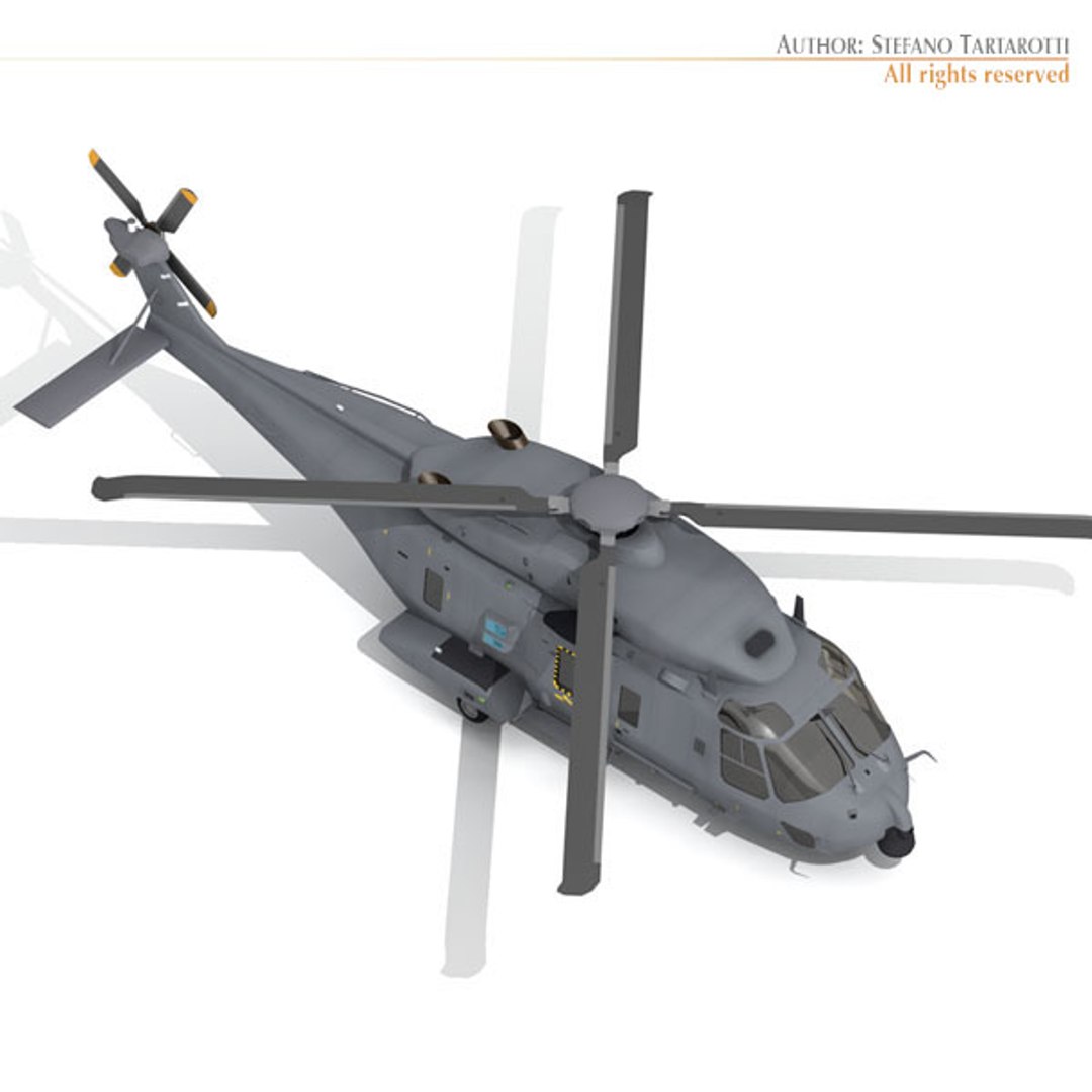 3d Nh-90 Helicopter Nh90 Model