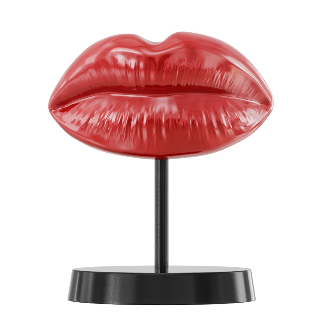 Figurine Red Lips Model - TurboSquid 1585217