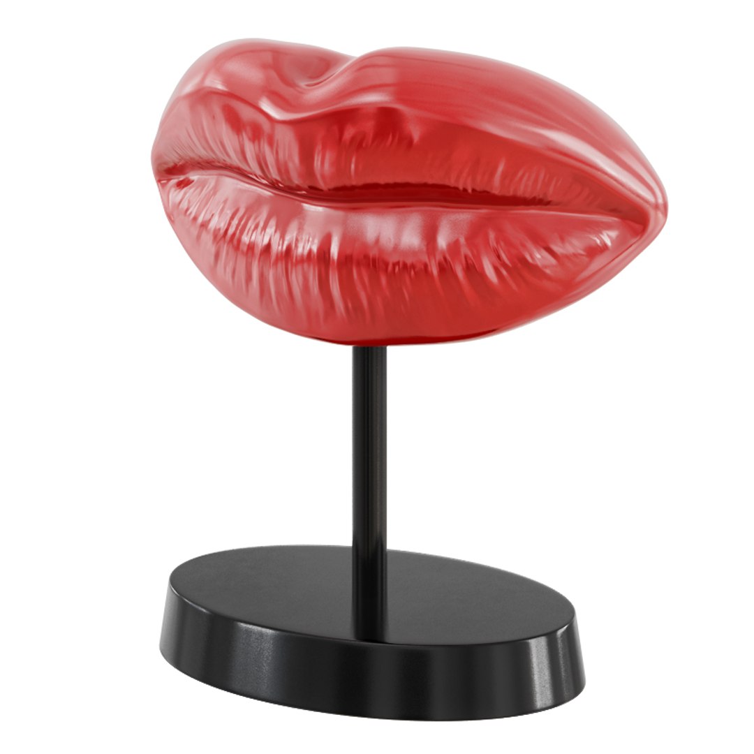 Figurine Red Lips Model - TurboSquid 1585217